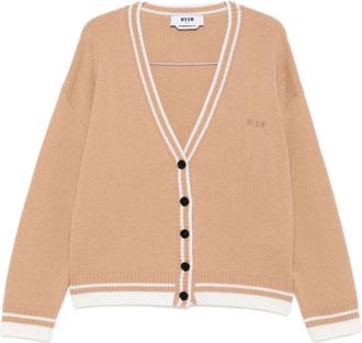 Msgm Msgm, Damen, Strickwaren, Beige, XSGr&ouml;&szlig;e