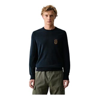 Aeronautica Pull &agrave; col rond - Homme - Pulls - Bleu - Taille: L