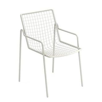 Emu Fauteuil empilable Rio R50 - Blanc - Acier - Designer Anton Cristell