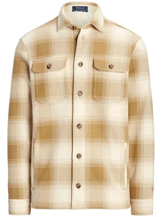 Polo Ralph Lauren chemise bicolore &agrave; carreaux - Marron