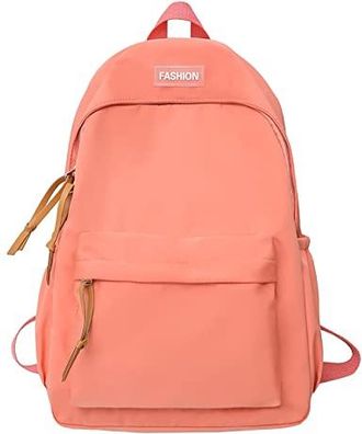 Generic Tente l&eacute;g&egrave;re pour femmes filles &eacute;tudiantes sac d&eacute;cole en nylon voyage haute capacit&eacute; sac &agrave; dos grande &eacute;cole sac &agrave; dos l&eacute;ger, Orange, taille unique
