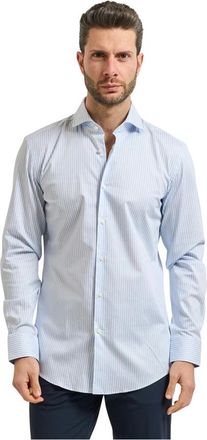 HUGO BOSS Homme, Chemises, Bleu, Taille: 6XL Hank Striped Shirt