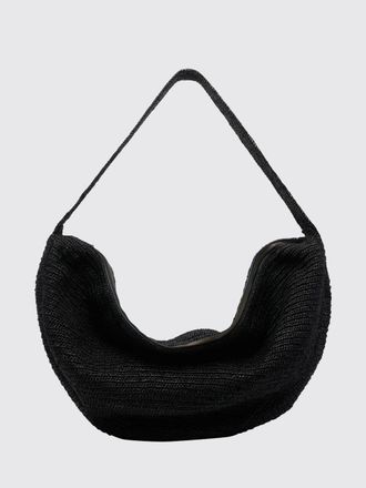 Ibeliv Sac d&eacute;paule Vibe en raphia crochet&eacute; avec zip et anse tress&eacute;e