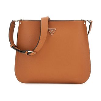 Guess Emiliya Cognac Schultertasche - - Bags - Damen - Braun - ONE SIZE