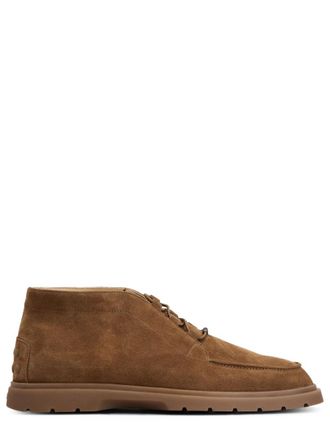 Tod's Lace-Up Calf Leather Moccasin - Brown