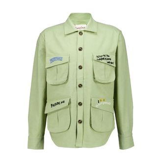 Baziszt Baziszt - Silk & Nylon Jacket - Homme - Vestes - Vert - Taille: 40 FR