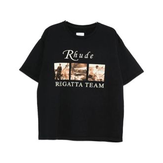 Rhude Rhps26Tt13012 6009 T-shirt - - Tops - Herren - Schwarzk - XL