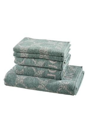 Joop Frottierset, Gr&uuml;n, Textil, 5-teilig, Abstraktes, Oeko-Tex Standard 100, saugf&auml;hig, Aufh&auml;ngeschlaufe, strapazierf&auml;hig, angenehm weich, hochwertige Qual