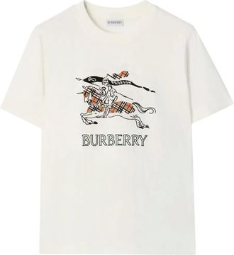 Burberry t-shirt à motif Equestrian Knight - Blanc