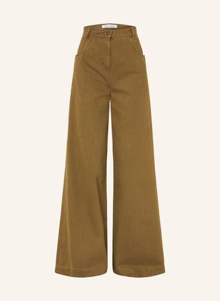 Max Mara Wide Leg Jeans Alamaro gruen