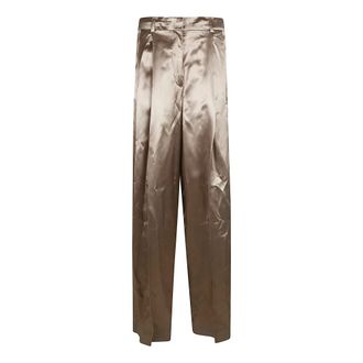 Fabiana Filippi Femme, Pantalons, Jaune, Taille: 34 FR Wide Pantalons