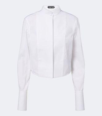 Tom Ford Chemise de smoking courte en coton