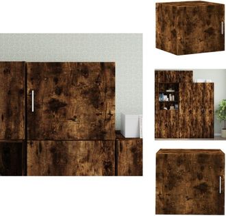vidaXL Wandschrank Räuchereiche 45x42,5x40 cm Holzwerkstoff - Wandregal - Hängeschrank - Regal - Stauraum - Dekoration