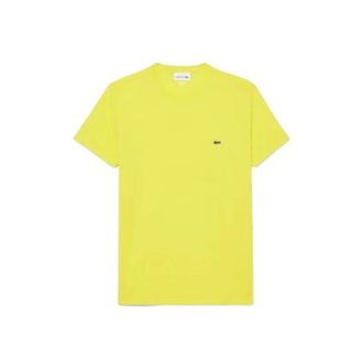 Lacoste T-Shirt Rundhalsausschnitt - - Tops - Herren - Gelb - S
