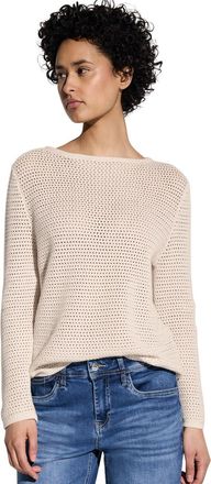Street One Damen Pullover mit Lochmuster
