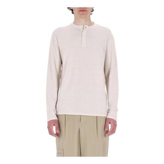 Roberto Collina T-shirt Serafino - - Tops - Herren - Beige - L