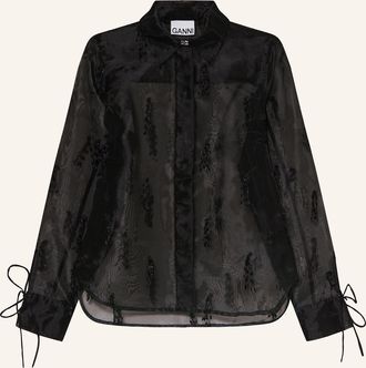 Ganni Hemdbluse schwarz