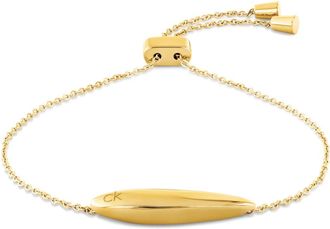 Calvin Klein Gliederarmband für Damen Kollektion SCULPTED aus Gelbgold mit einem Charm - 35000824