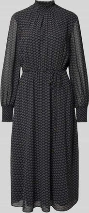 Jake*s Midikleid mit gerüschtem Stehkragen