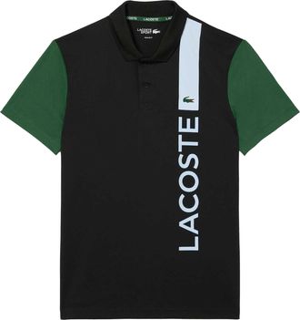 Lacoste Poloshirt f&uuml;r Herren, Extratrocken, Tennis (Schwarz)