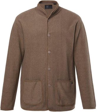 JP1880 Poloshirt Stricksakko FLEXNAMIC Stehkragen Druckkn&ouml;pfe