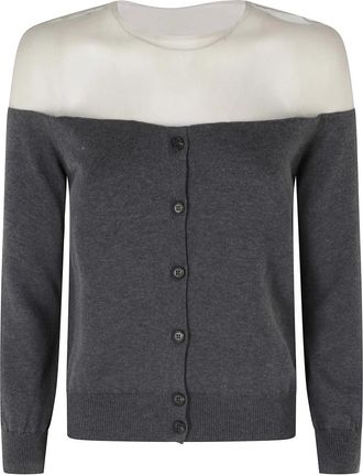 Maison Margiela Femme, Pulls, Gris, Taille: 38 FR Cardigan