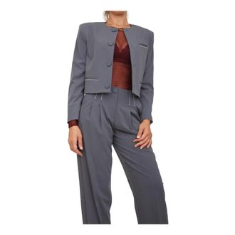 A|X Armani Exchange Grauer Blazer mit Elastanmischung - - Jackets - Damen - Grau - S