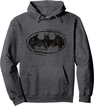 DC Comics Batman Logo Sketch Pullover Hoodie