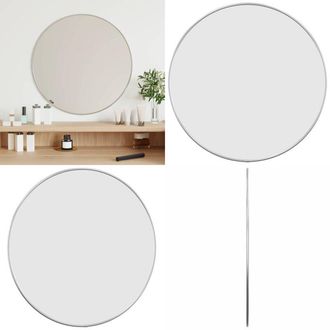 vidaXL Vidaxl - Wandspiegel Silbern &oslash; 50 cm Rund - Wandspiegel - Runder Spiegel - Silberner Spiegel - Badezimmerspiegel - Wohnzimmerspiegel - Home & Living