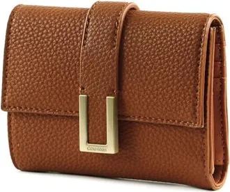 Calvin Klein Portefeuille Femme Ck Must Plus Trifold Wallet Medium Grand Modèle, Marron (Cognac), Taille Standard