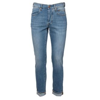Siviglia Slim Fit Baumwoll Jeans mit Rei&szlig;verschluss - - Jeans - Herren - Blau - W40