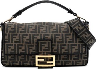 Fendi Hobo Bags - Large Zucca Canvas Baguette Satchel - Gr. unisize - in Braun - f&uuml;r Damen