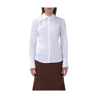 Pinko Pinko, Femme, Blouses et Chemises, Blanc, Taille: 36 FR Chemise habill&eacute;e classique en coton