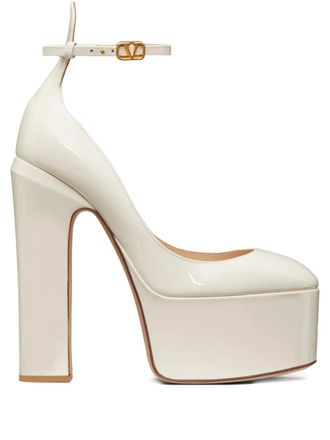 Valentino Garavani escarpins Tan-Go 155 mm &agrave; plateforme - Tons neutres