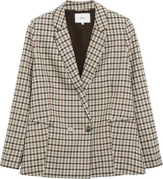 s.Oliver Blazer dint&eacute;rieur - Femme - Vestes - Multicolore - Taille: 36 FR
