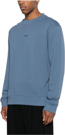 HUGO BOSS Homme, Sweatshirts et sweats à capuche, Bleu, Taille: 2XL Smallcrew SweaT-shirt