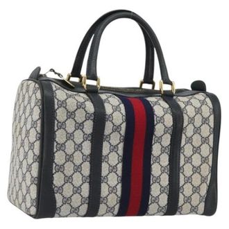 Gucci Sac Boston Vintage Pre-owned - Femme - Pre-owned - Bleu - Taille: ONE Size