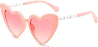 Generic 2025 Lunettes de soleil tendance en forme de coeur décoration de vacances en plein air (couleur : D, taille : moyenne), D, Taille unique