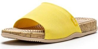 Revs Maree - Sandales de massage de r&eacute;flexologie tricot&eacute;es pour femmes, Jaune 39EU