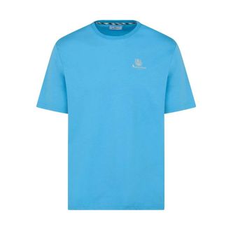 Aquascutum T-Shirt mit Rundhalsausschnitt - - Tops - Herren - Blau - M