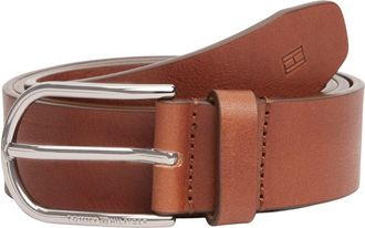 Tommy Hilfiger Herren Th Archive Buckle Soft Leather Am0am14174 Fester G&uuml;rtel, Brown (Coffee Bean), 95 cm