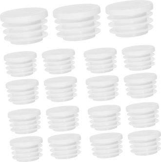 NUOBESTY 60st&uuml;cke Runde Kunststoffrohr-endkappen Als Stuhlbeinkappen Und M&ouml;belzubeh&ouml;r Wei&szlig; F&uuml;r Dichte Abdichtung Von Metall Und Kunststoffrohren