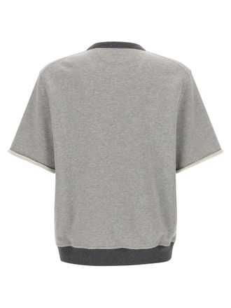 Brunello Cucinelli Cotton-Jersey Crew Neck Sweatshirt - Grey