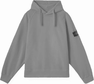 Stone Island Homme, Sweatshirts et sweats &agrave; capuche, Gris, Taille: M Brushed Cotton Sweat &agrave; capuche