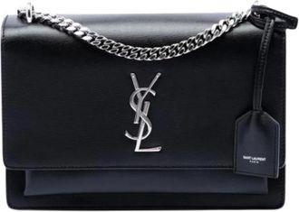 Saint Laurent Pre-owned The Sunset Shoulder Bag - Femme - Pre-owned - Noir - Taille: ONE Size
