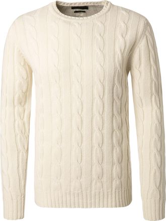 Daniele Fiesoli Herren Pullover weiß unifarben