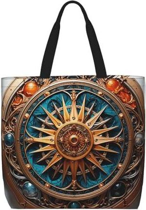 Generic Serborlur Mandala Sac A Main Femme R&eacute;utilisable Sacs De Courses Grand Sac Fourre-Tout Pour Universit&eacute; Quotidienne Shopping
