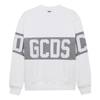 GCDS Band Logo Crewneck - - Sweatshirts & Hoodies - Herren - Wei&szlig; - 2XL