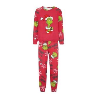 Generic Le Grinch Pyjama Noel Famille De Grinch Ensemble Noël Couple Deguisement The Chaud Et Doux Costume Homme Assorti Enfant Garcon Femme Coton Vetement Ad