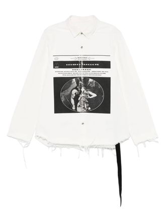 Rick Owens chemise à logo imprimé - Blanc